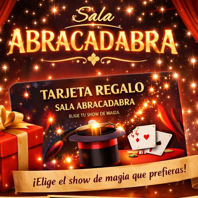 Tarjeta Regalo – Regala Magia, Regala Emociones – Sala Abracadabra Córdoba